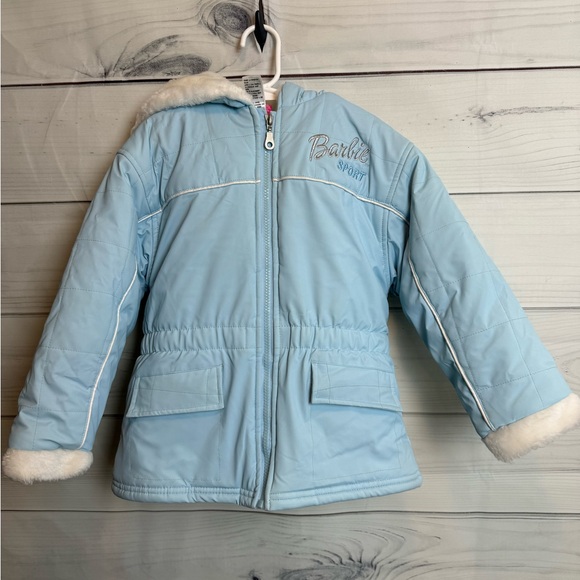 Mattel | Jackets & Coats | Mattel Barbie Sport Baby Blue Winter Coat ...